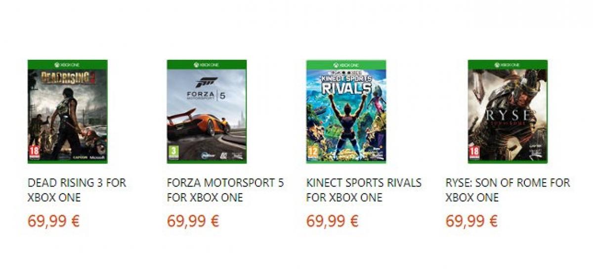 Microsoft confirma el precio para los juegos de Xbox One: 69,99 euros