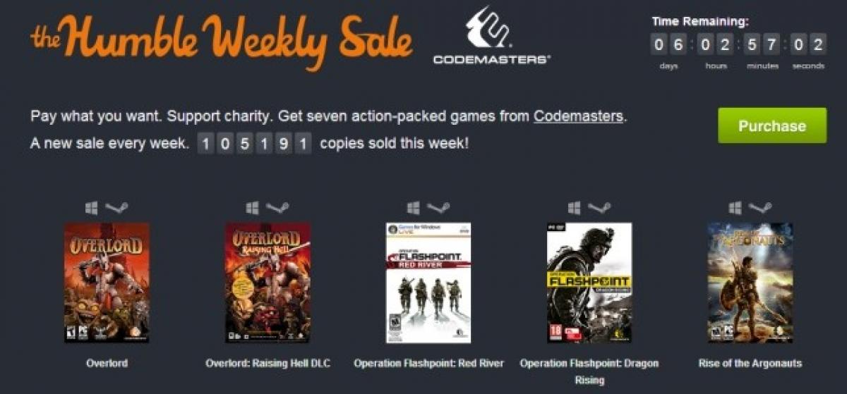 Codemasters lanza su propio Humble Bundle