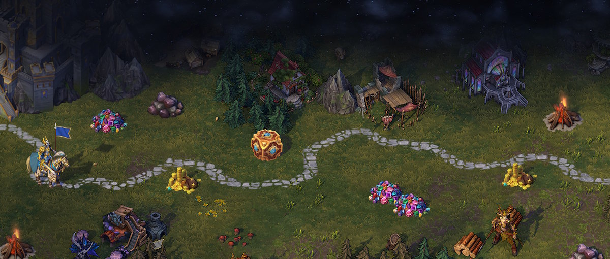 Heroes of Might and Magic: contenido hasta la versión 1.0